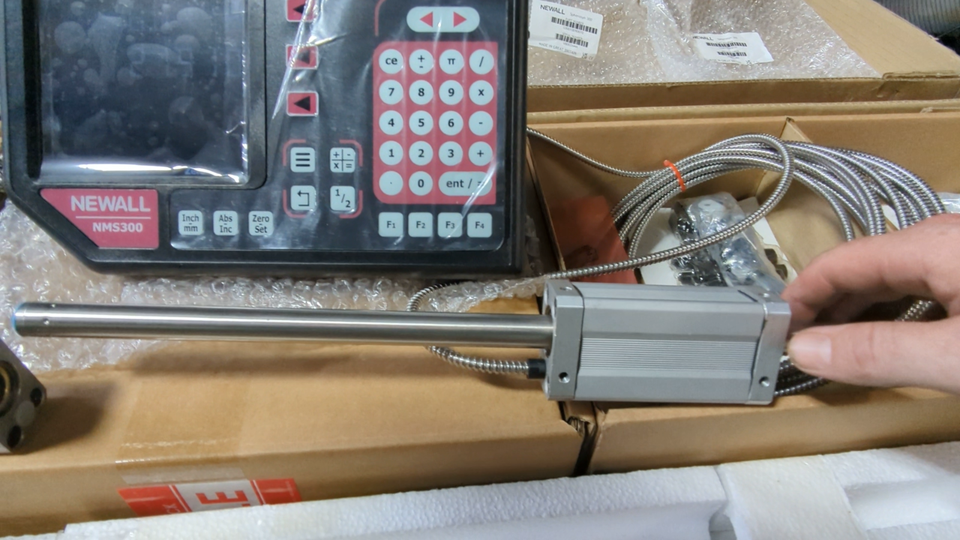 NEWALL Lathe DRO System 2 Axes Inductive Scale 14" X-Axis 60" Z-Axis ...