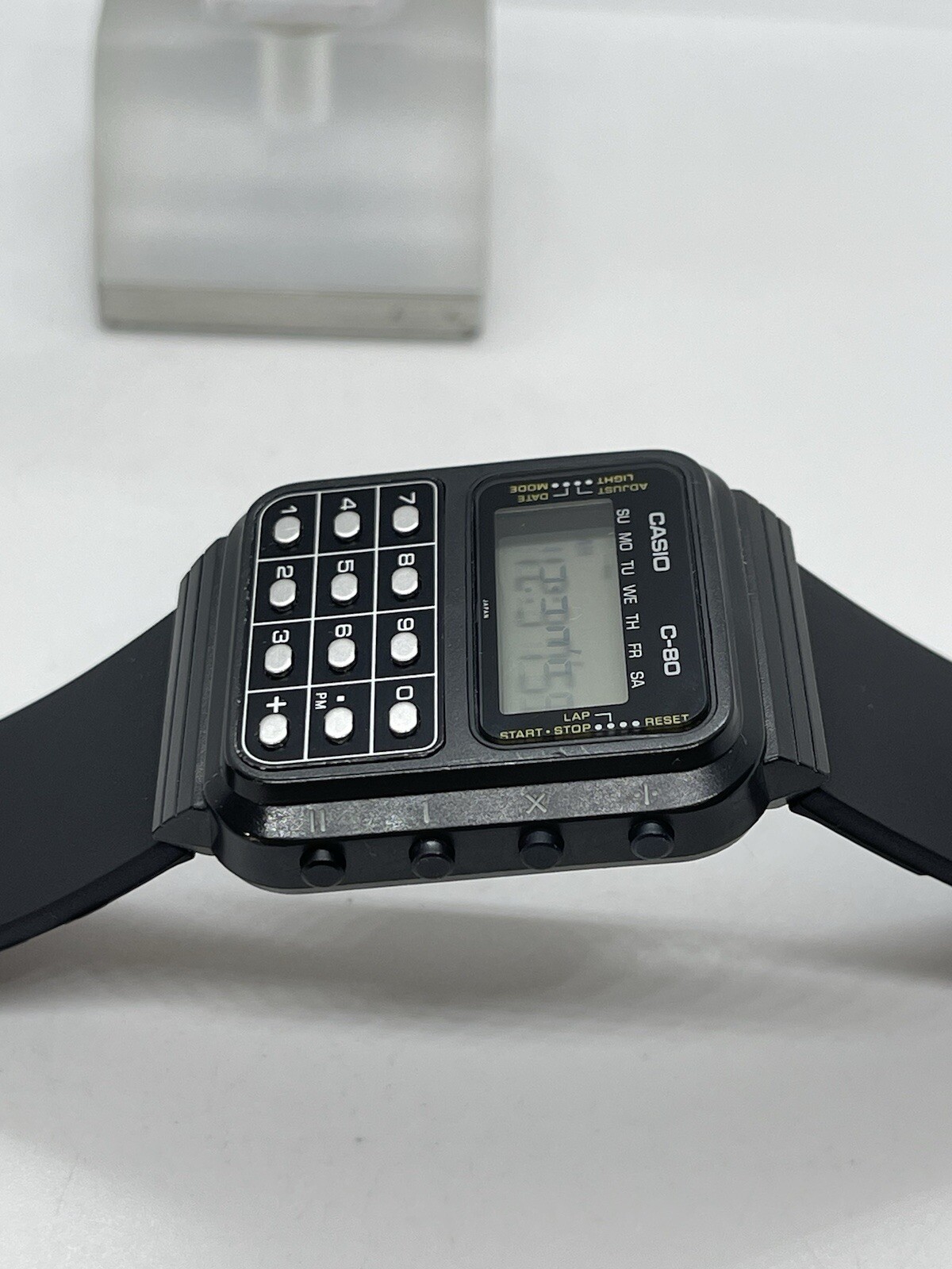 Vintage Casio C-80 Module 133 Calculator Wrist Watch Japan Chronograph ...