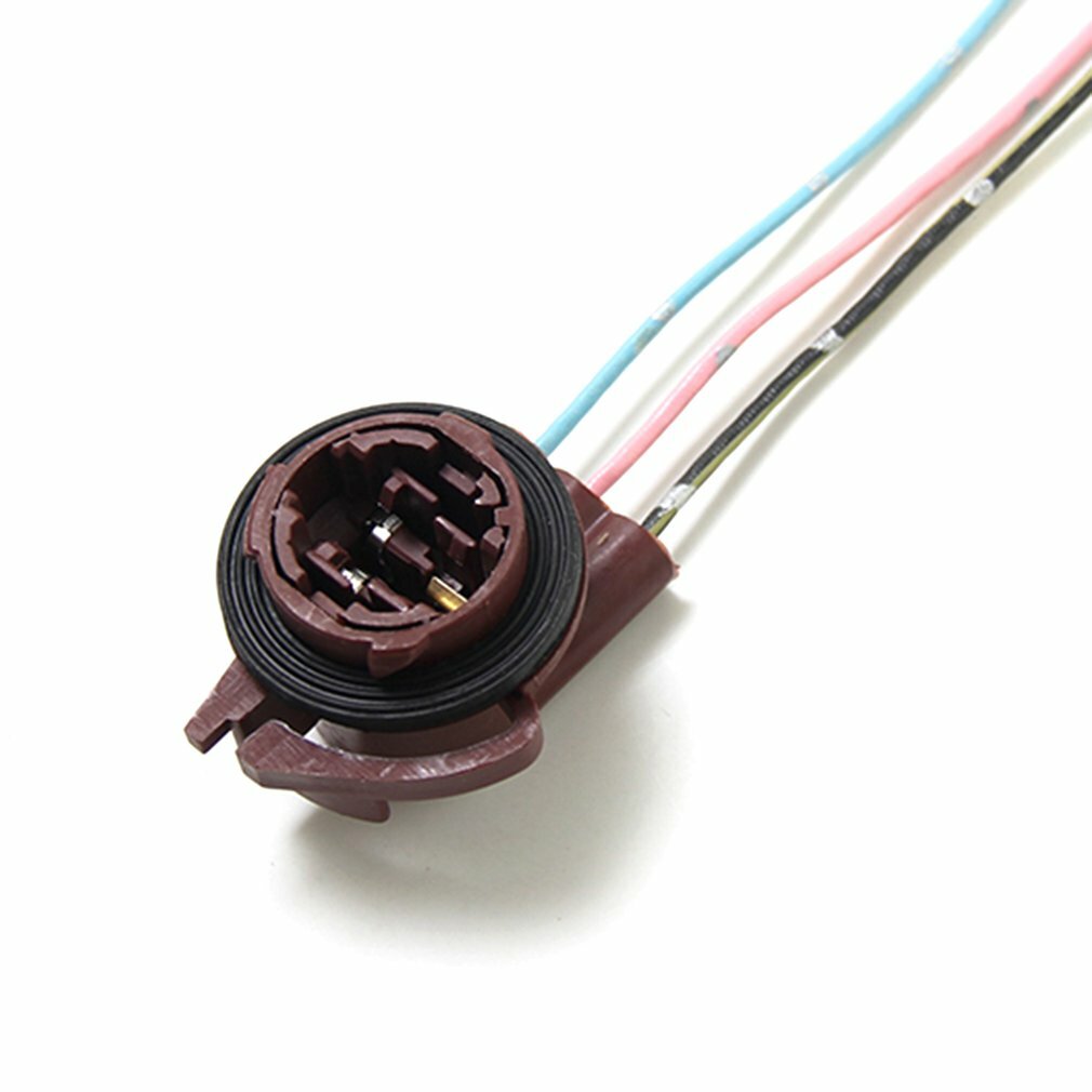 2x 3157 4157NA Bulb 3 tabs Socket Turn Signal Light Harness Wire Plug ...