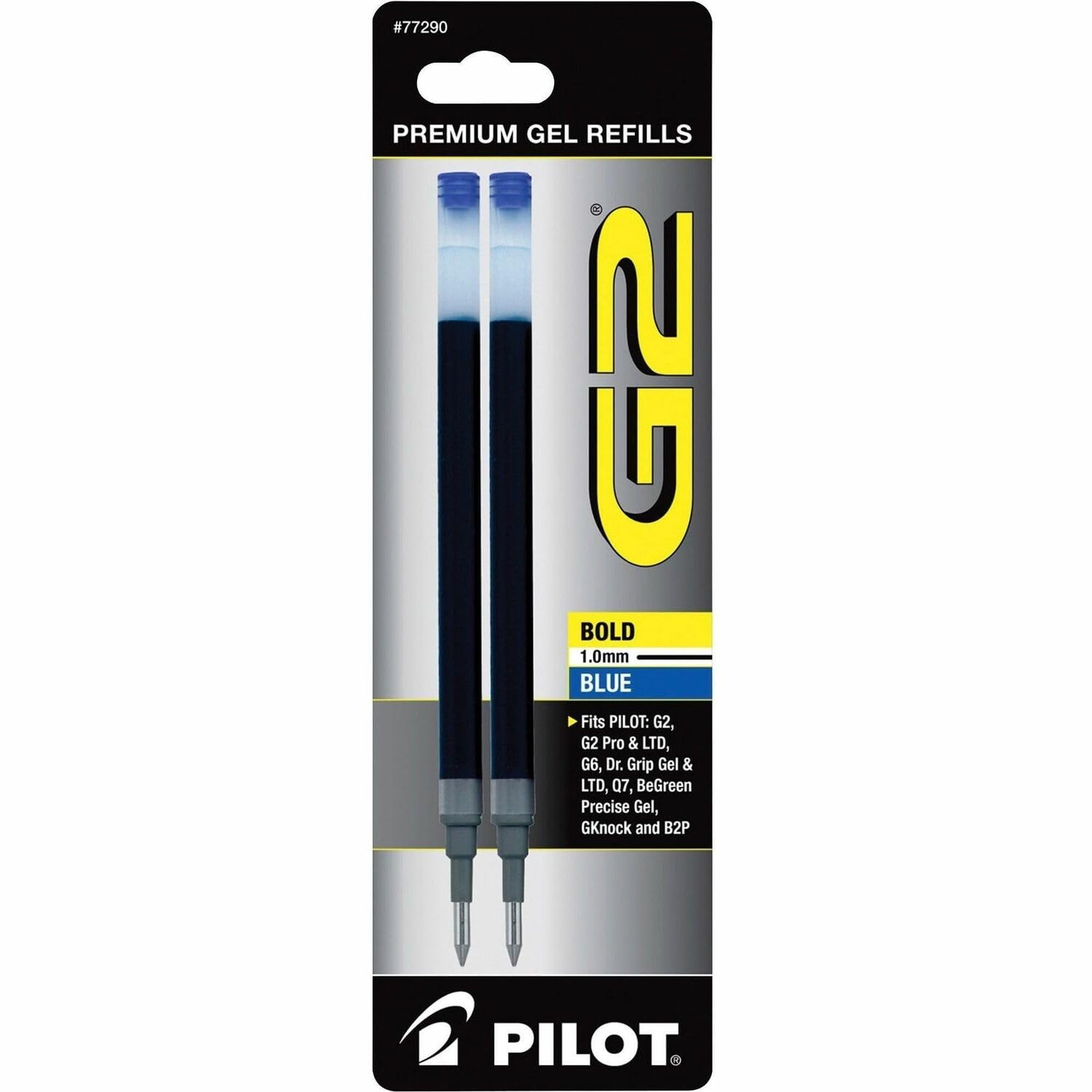 Pilot G2 Bold Gel Pen Refill 1.0mm Blue Ink 2-Pack 77290 for sale ...