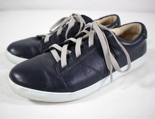 Vionic Shoes Women's 9 Chantelle Sneakers Leather Lace Up Navy Blue | eBay
