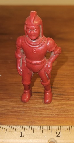Vtg 1950 Premier Products Hard Plastic Brown Red Spaceman Figure 3 ...