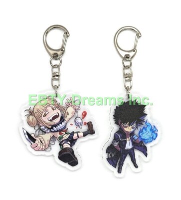 Set of 2 My Hero Academia Anime Acrylic Keychain Toga Himiko, Dabi v4 ...