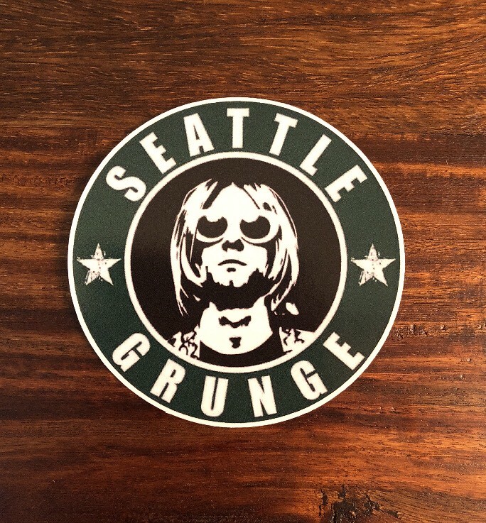 Seattle Grunge Sticker - Nirvana Soundgarden Pearljam Alice In Chains ...