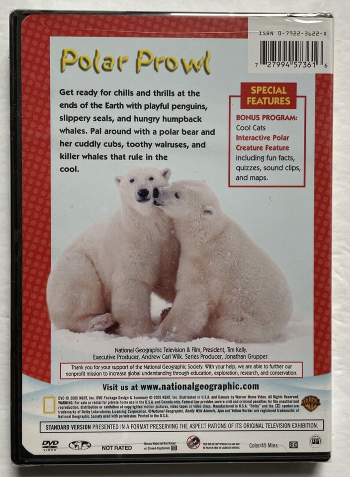 Really Wild Animals: Polar Prowl DVD. National Geographic NEW & Free ...