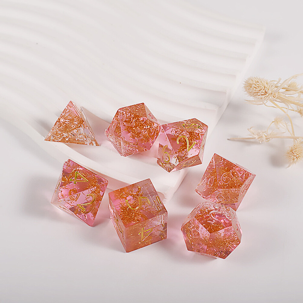 Flexible Handmade Soft Table Dice Mold For Epoxy Resin With 7 ...