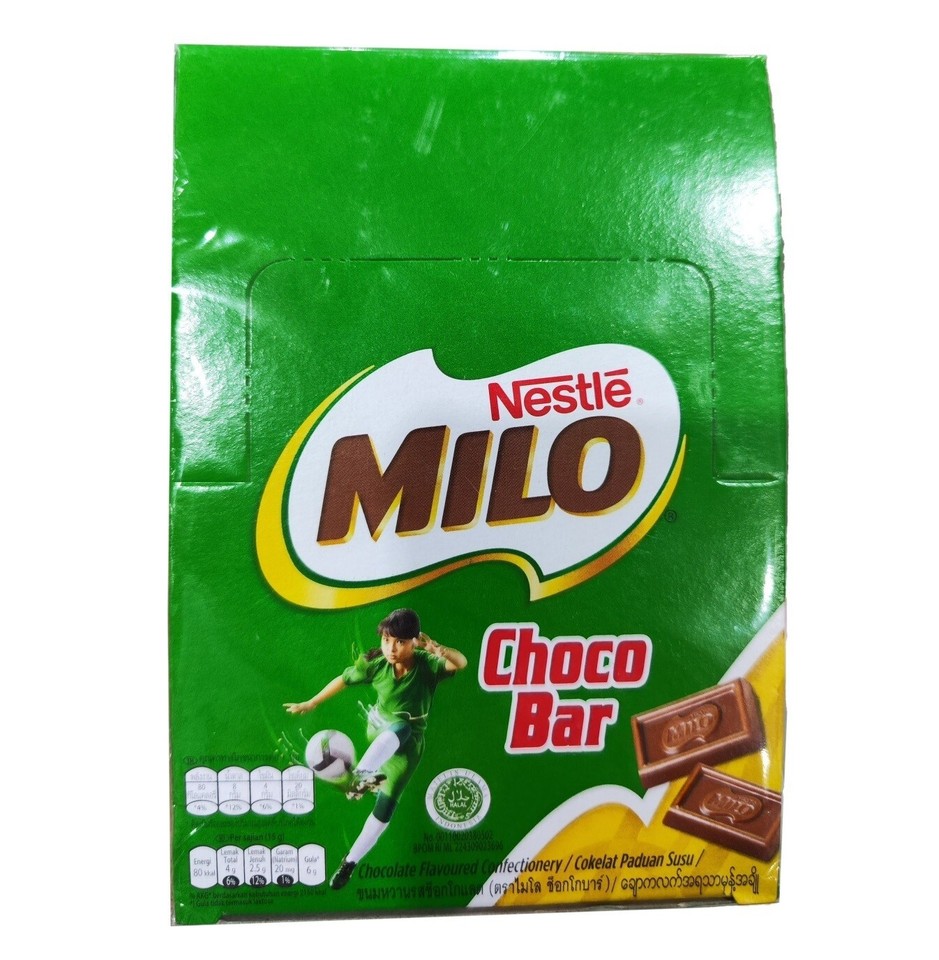 48 pcs NESTLE MILO Choco bar 15 g CHOCOLATE Flavor 2 boxes of 24 pcs ...