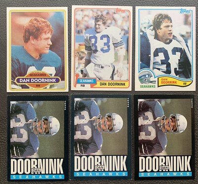 Dan Doornink Seattle Seahawks Legend 6-Card lot 1980-1985 Washington ...