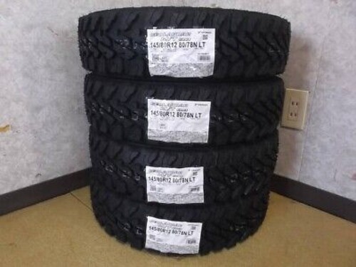 JDM YOKOHAMA 145/80R12 GEOLANDER M/T Snow Mud Tires x4 G003 145R12 ...