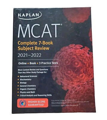 Kaplan MCAT Test Prep 7 Book Set Seventh Edition 2021-2022 Used Very ...