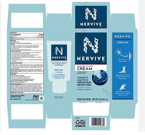 2X Nervive Pain Relieving Cream 3oz Targets Multi Nerve Pain Receptors ...