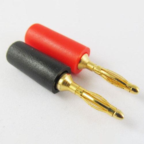 5 pairs Gold 2mm Banana Male Plug Test Probes Instrument Meter Solder ...