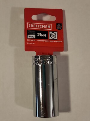 NEW Craftsman Easy Read Deep Socket 3/8 Drive, 12 point , Lifetime ...