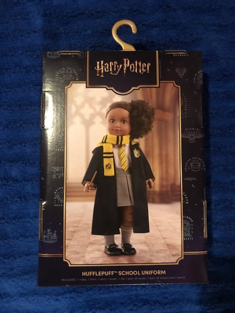 NEW My Life as 18" Doll HUFFLEPUFF HOGWARTS SCHOOL UNIFORM Skirt Wand 8 ...