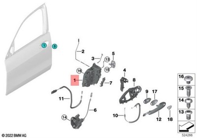 Genuine BMW X5 G05 X5 40iX 50iX SAV System Latch Right 51229464890 | eBay