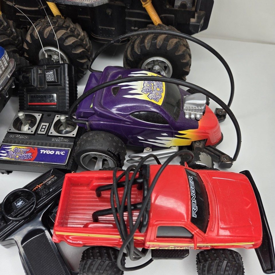 Vtg Lot Untested RC Trucks Submarine Car Mattel TYCO Hot Rocker Off ...