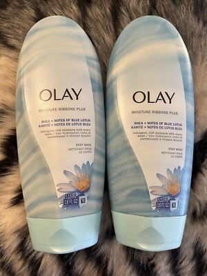 Olay Moisture Ribbons Plus Shea+ Notes of Blue Lotus Body Wash 18 fl oz ...