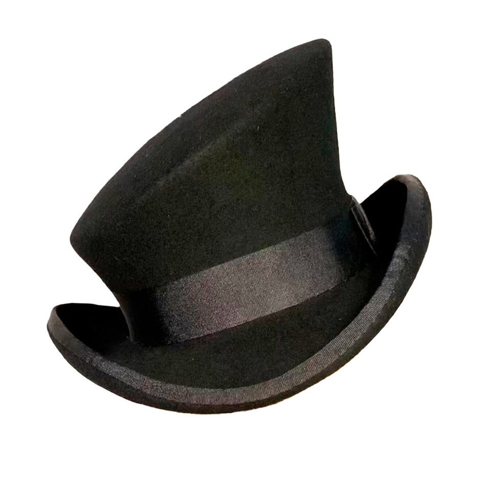 Asymmetric Top Hat Wool Hat Unisex Hat Steam Punk Hat Fashion Top Hat ...