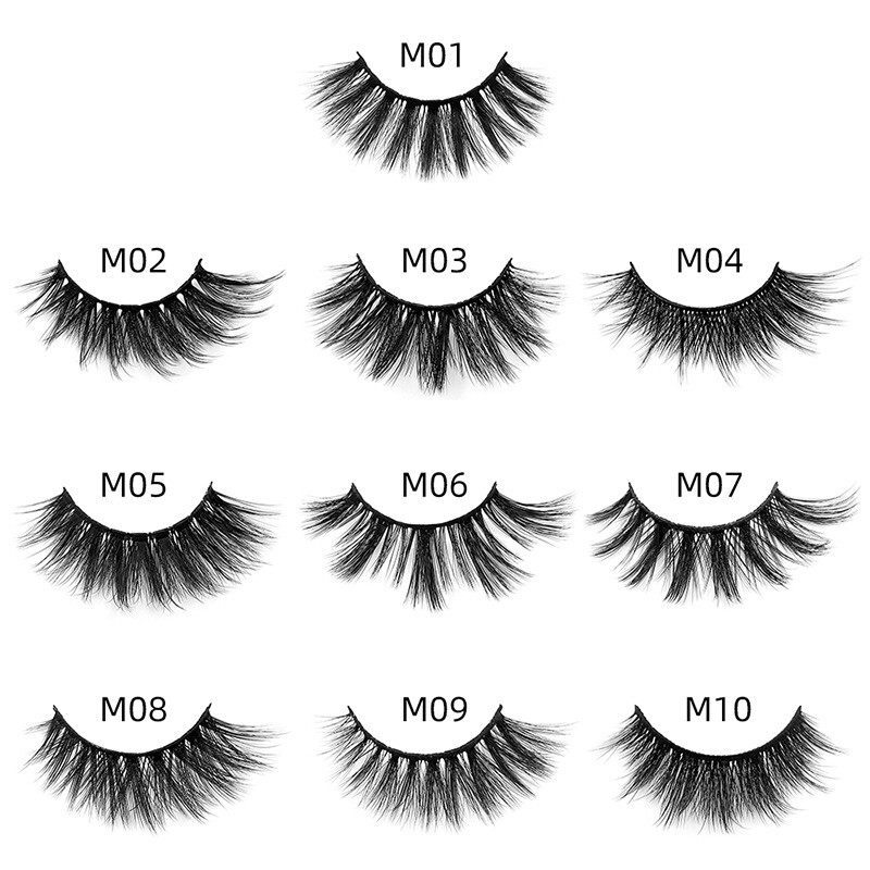 Mink Eyelashes Wholesale Natural Lashes Bulk Volume Dramatic Fake ...