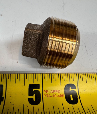 1" Ford Meter Ball Corp Stop Plug CSP-4-A-Nl Square Head AWWA Taper ...