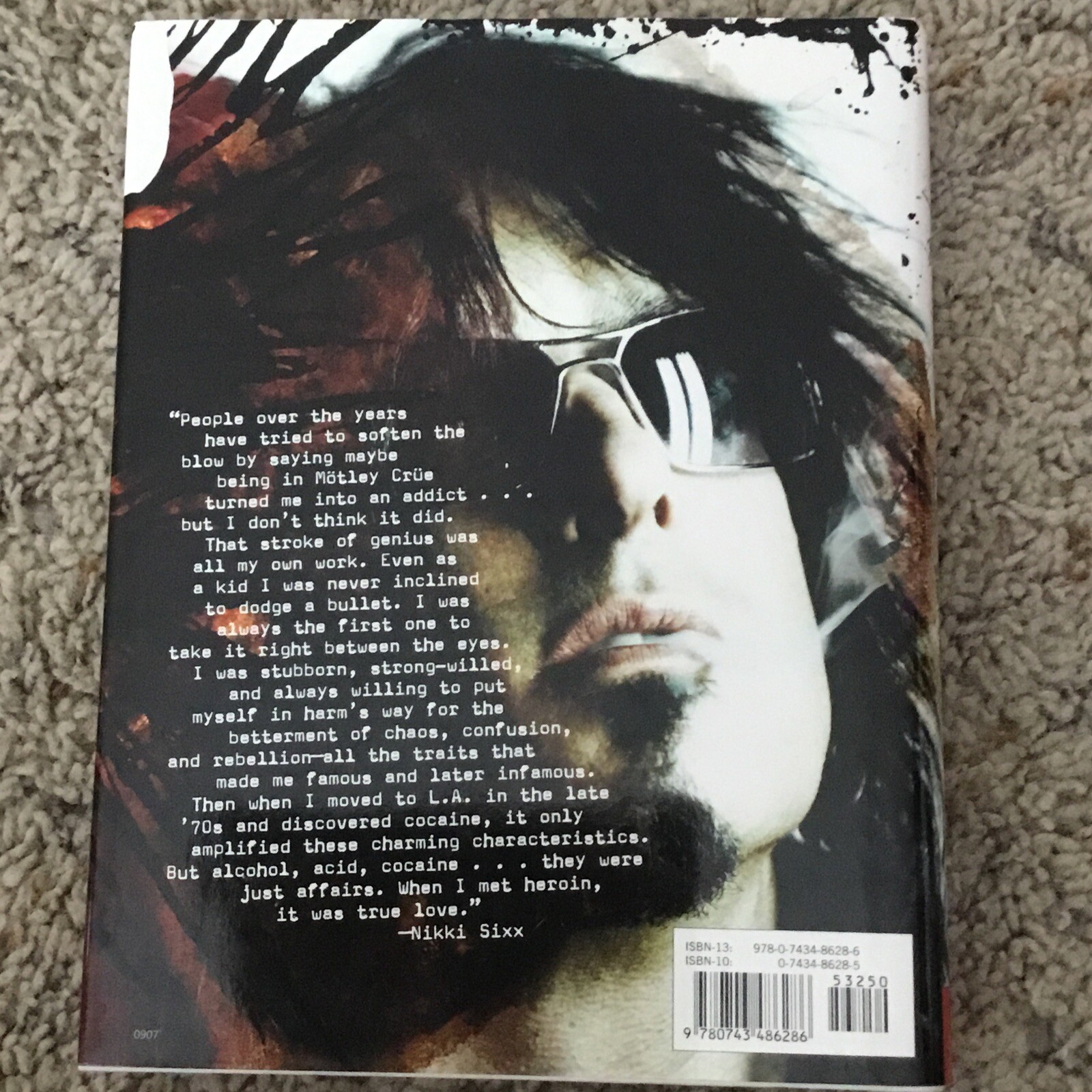 SIGNED to Bob The Heroin Diaries Nikki Sixx Motley Crue. 2007 Hardcover ...