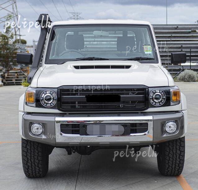LED DRL & DUAL BEAM HEAD LIGHTS FOR TOYOTA LANDCRUISER 70 SERIES LC76 ...