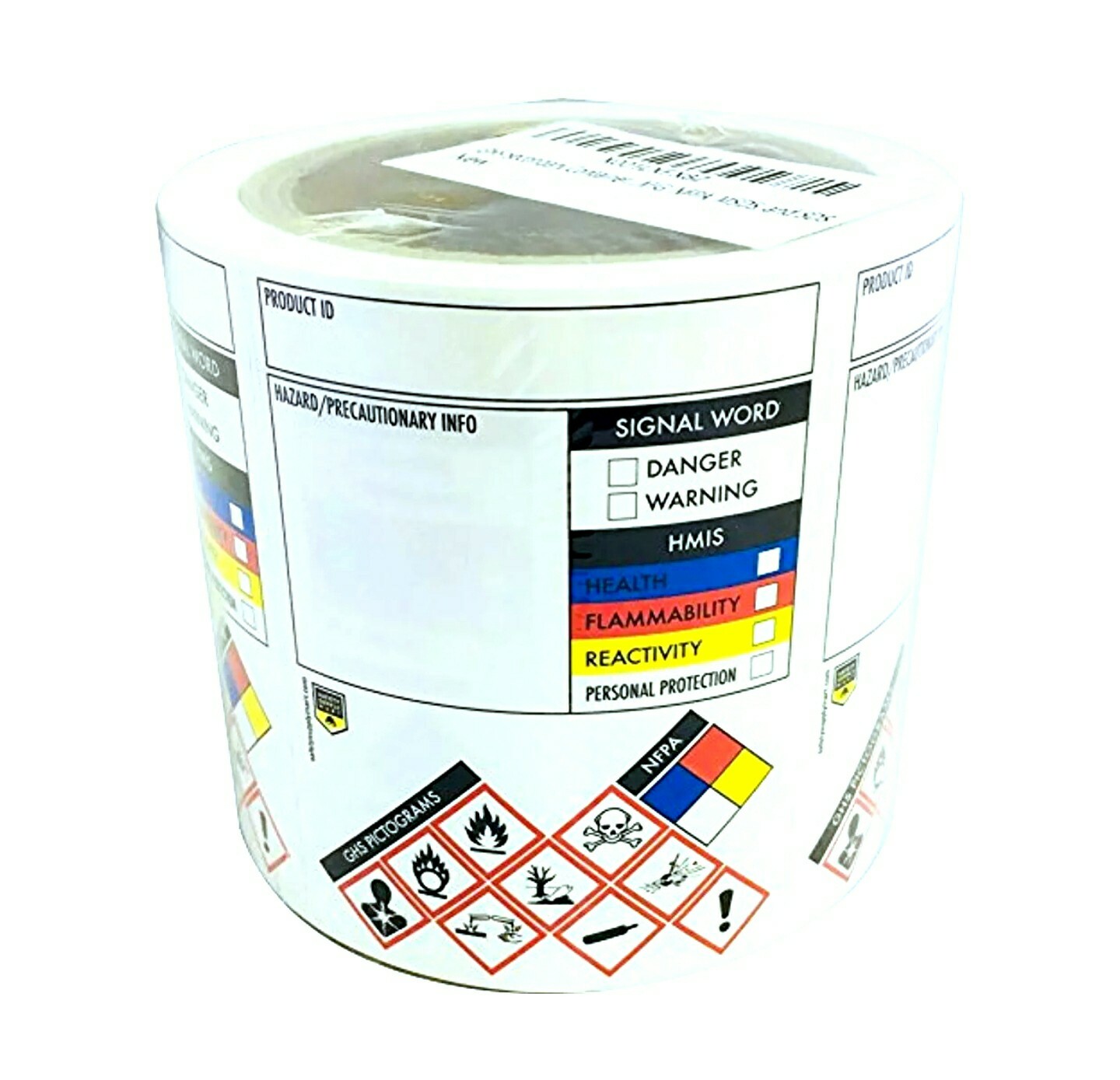 GHS Secondary Container Labels/stickers 250 per Roll 3 X 4 Inch Tough ...