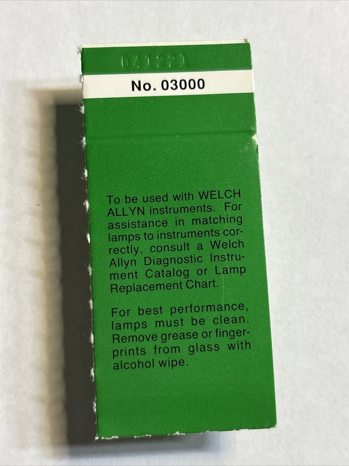 Welch Allen Number 03000 Bulb (x) | eBay