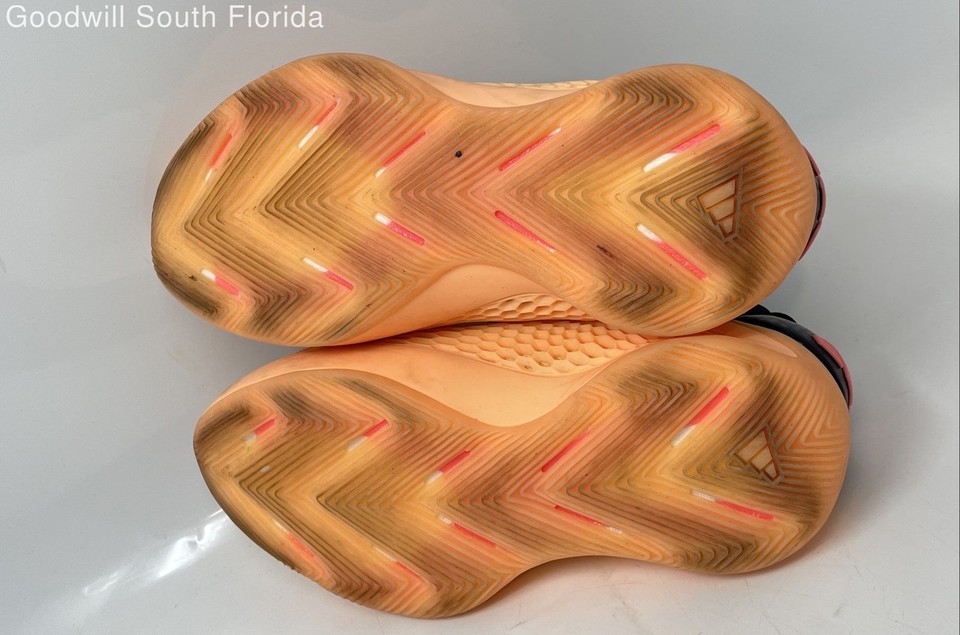 Adidas Kids AE 1 New Wave Orange Black Lace-Up Sneaker Shoes Size 6.5 ...