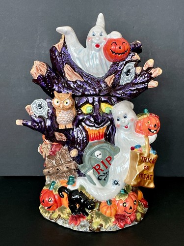 RARE Christopher Radko “Hoot ‘N’ Howl Cookie Jar” – EUC In Original Box ...