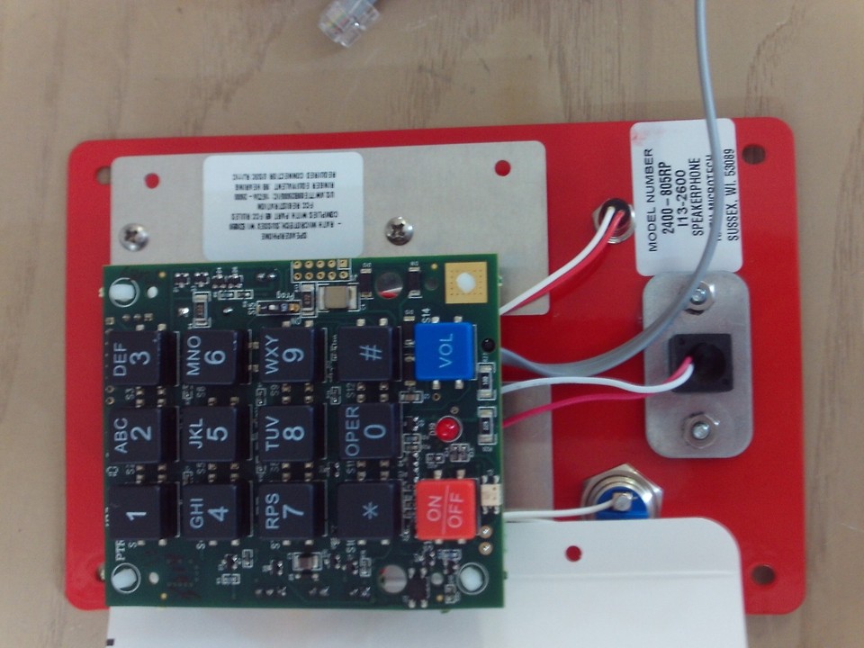 Rath 2400-805RP Surface Mount, Emergency phone Red Call Box #1B-1198-Y2 ...