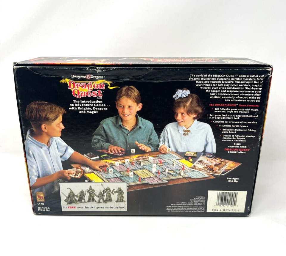 Dungeons & Dragons Dragon Quest Board Game TSR 1100 D&D 1992 | eBay