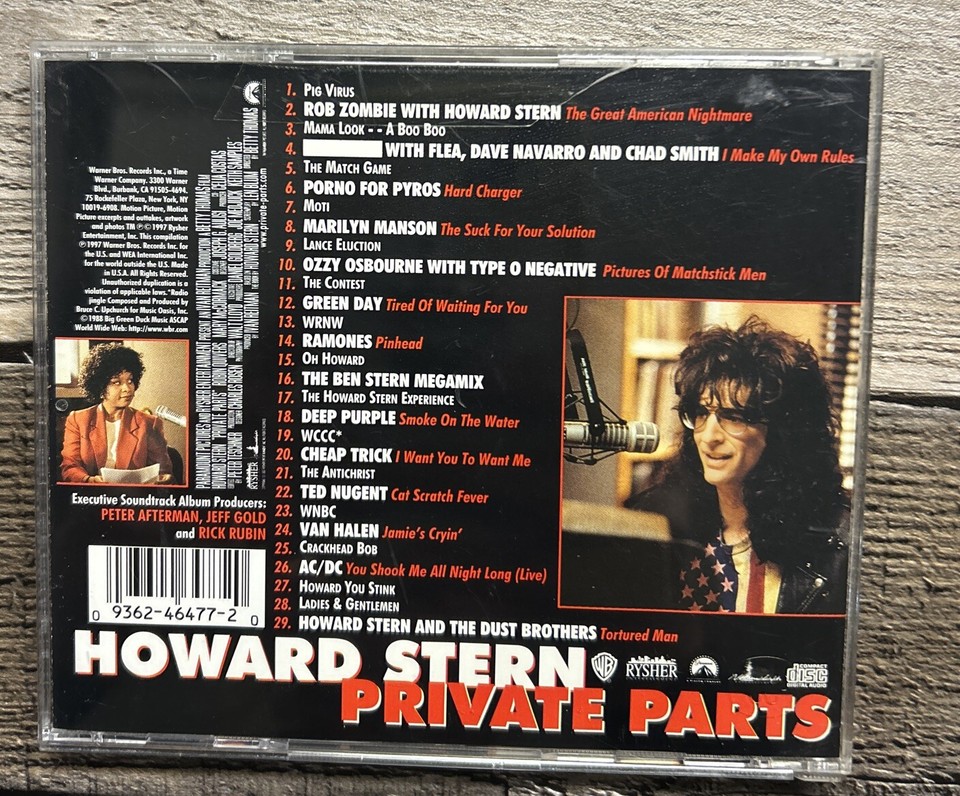 Howard Stern Private Parts (1997) - CD Soundtrack - Rare Cover ...