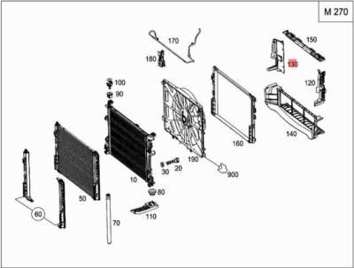 Genuine Mercedes Air Duct W246 W242 C117 W176 X117 2465050230 | eBay