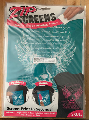 Lot of 24 - Zip Screens Simple Screen Printing System skull themed ...