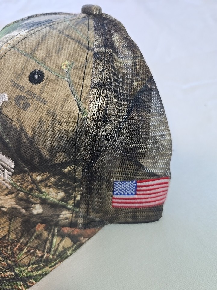 Dakota Range Wind Mossy Oak American Flag Truckers Snapback Hat Cap ...