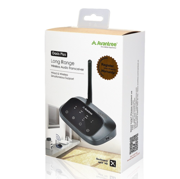 Avantree BTTC-500P Oasis Audio Receiver Wireless Bluetooth HD Adapter ...