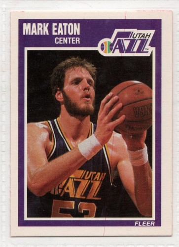 1989-90 Fleer Basketball Card #152 Mark Eaton - Utah Jazz - Set Break ...