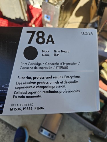 Genuine HP Laserjet 78A Black Print Toner Cartridge CE278A OPEN BOX | eBay