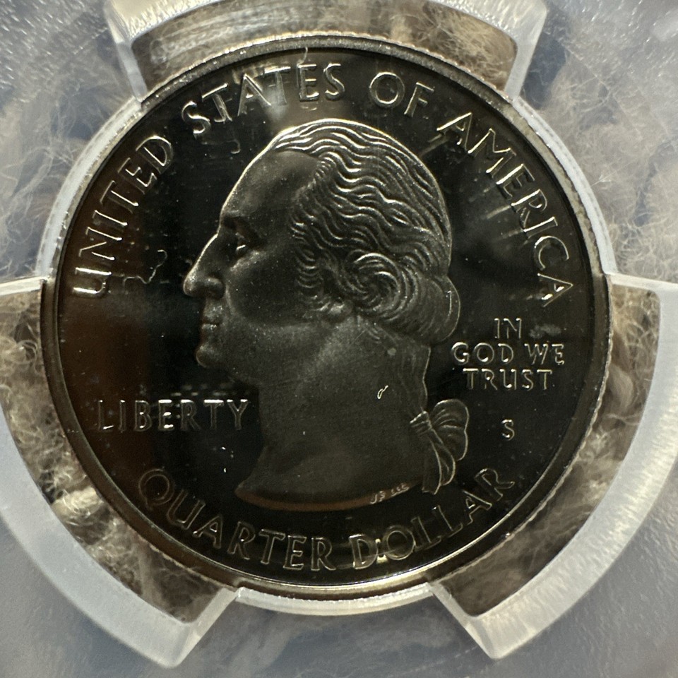 2000-S New Hampshire State Quarter Proof PCGS PR69DCAM w/ State Flag ...