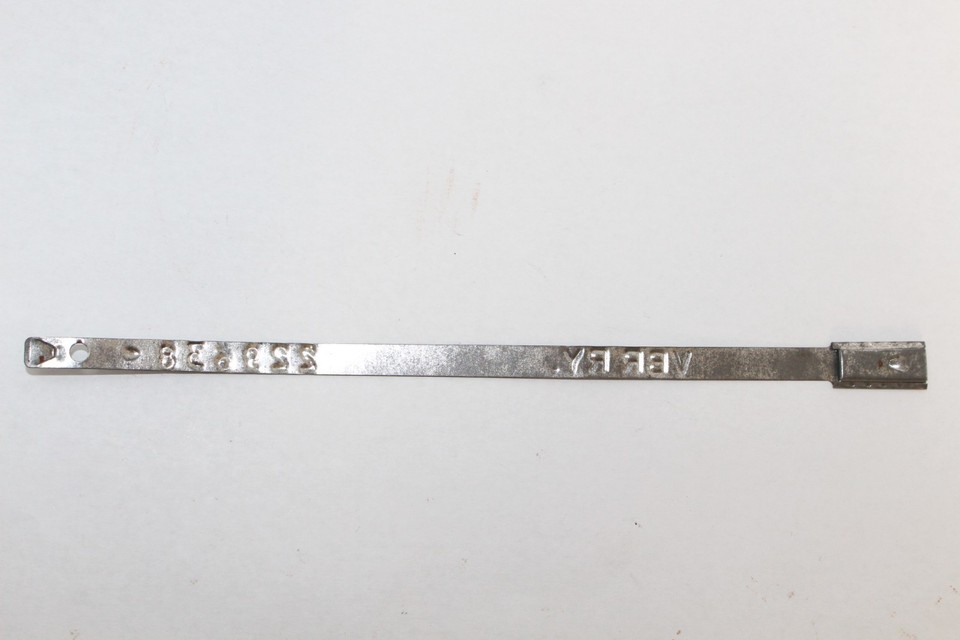 VINTAGE VIRGINIA BLUE RIDGE RAILWAY METAL BOXCAR SEAL TAG RAILROAD VBRY ...