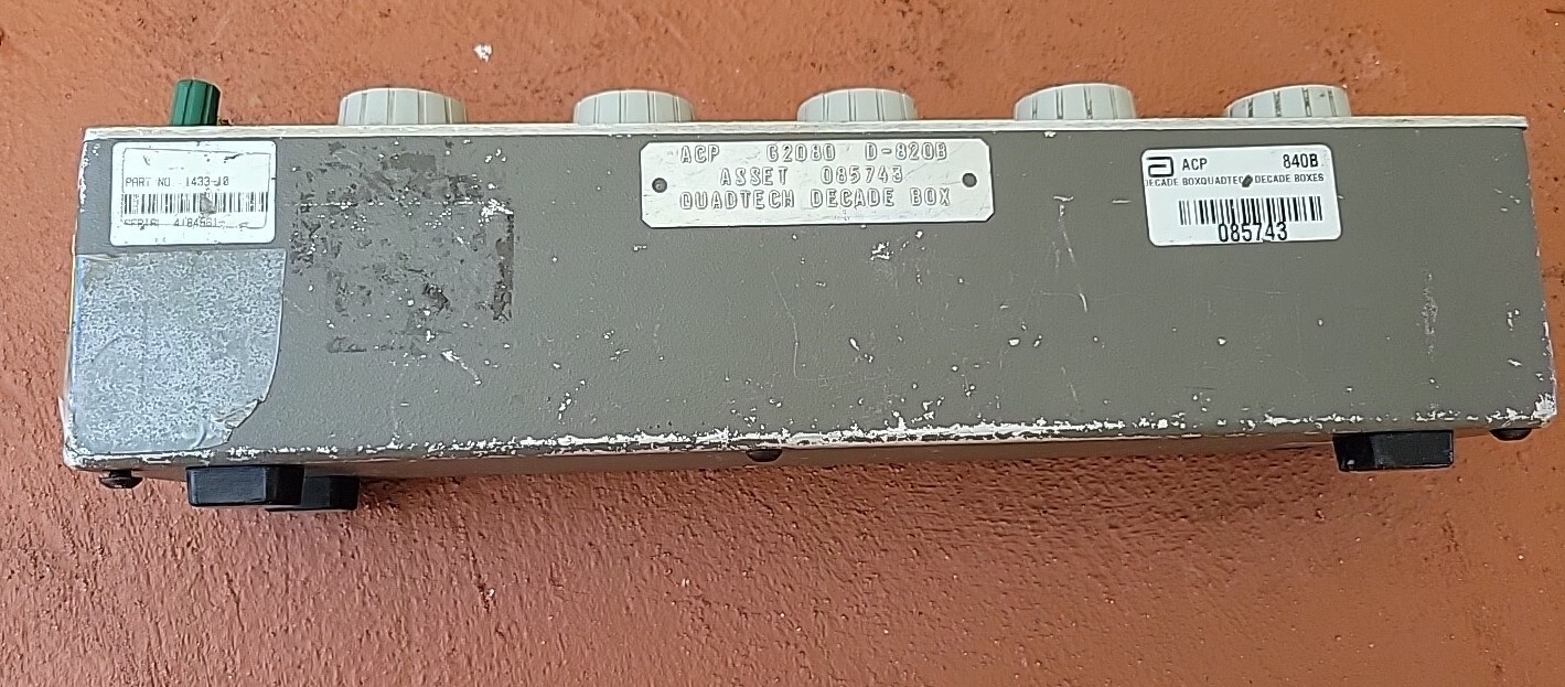 Quad Tech 1433-10 Decade Resistance Box 5 Dial | eBay