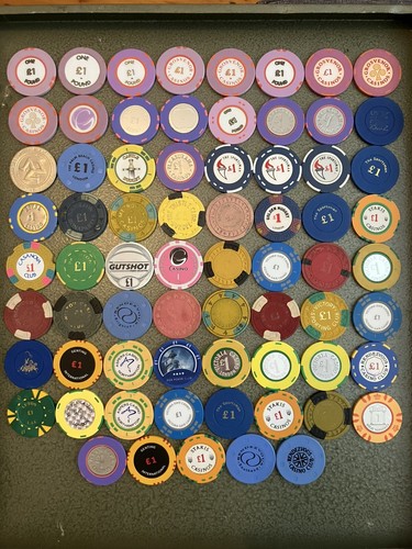 UK Casino Chips. £1 Casino Chip Collection from UK Casinos. 69 Chips | eBay