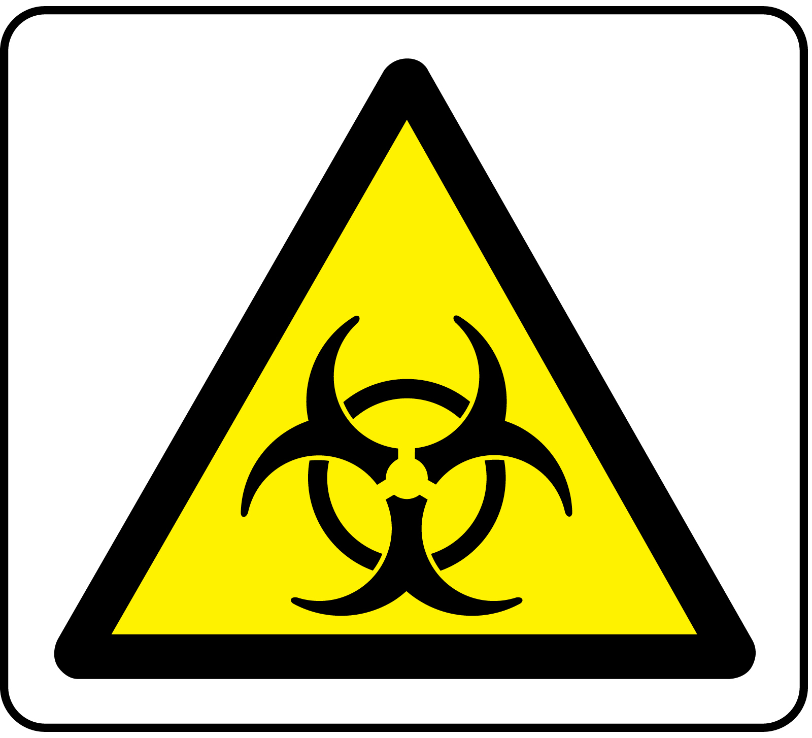 Yellow Warning safety signs, caution, slip, trip etc Vinyl wall ...