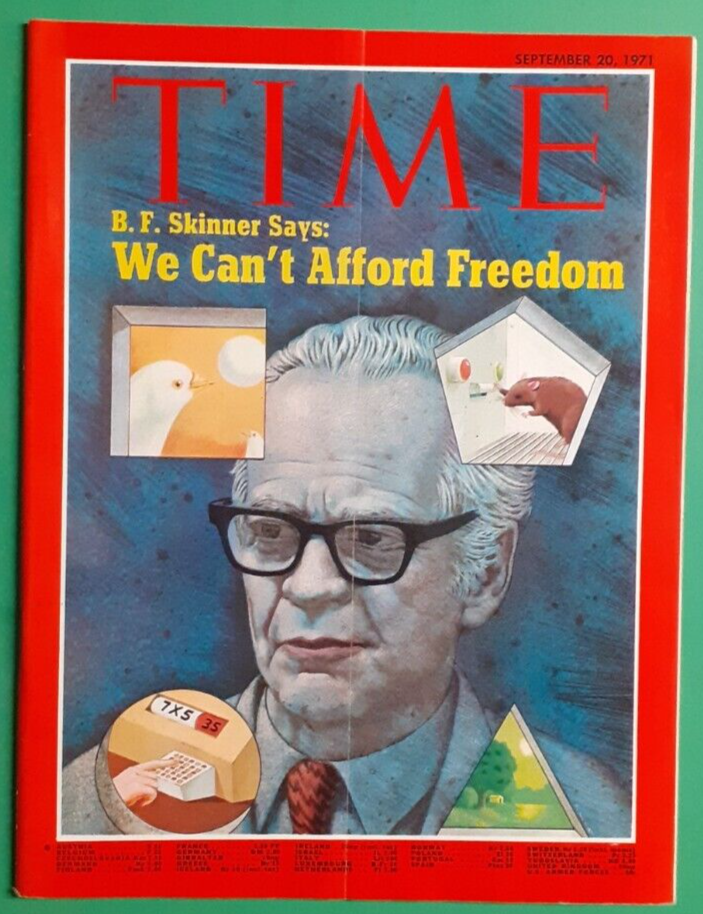 Skinner Time Magazine 1971 September 20 B.F.Skinner Box We Can'T Afford ...