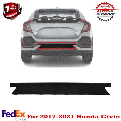 Rear Bumper Molding Garnish Textured For 2017-2021 Honda Civic ...