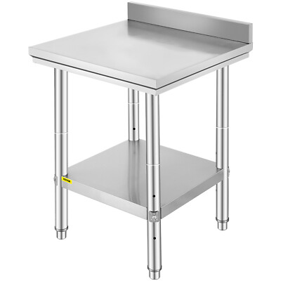 24"x24"x34.6" Stainless Steel Work Table Restaurant Kitchen Food Prep ...