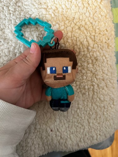 NEW Minecraft Plush Backpack Hangers Keychain, Series 1 - RARE Steve ...