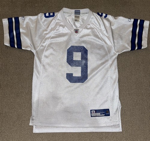 Tony Romo Reebok Youth Medium White Dallas Cowboys Jersey Faded Numbers ...