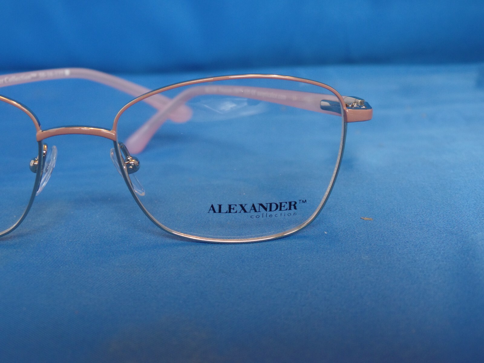 New Women's Petite Alexander Eyeglass Frame Kennedy Blush Titanium 50 ...